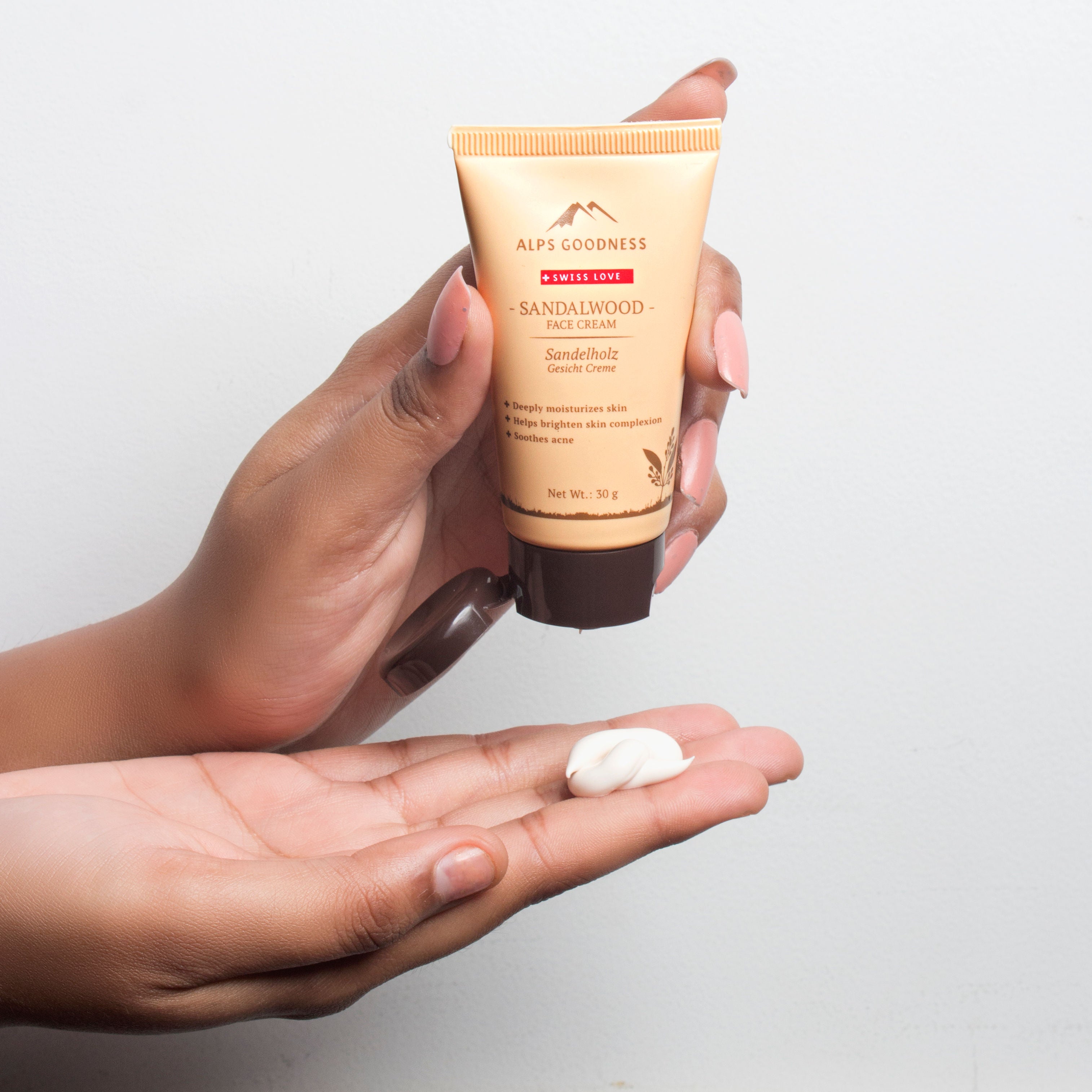 Alps Goodness Sandalwood Face Cream (30g) | Moisturizer for Face| Sand
