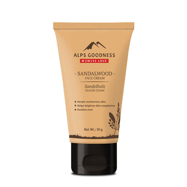 Alps Goodness Sandalwood Face Cream (30g) | Moisturizer for Face| Sand