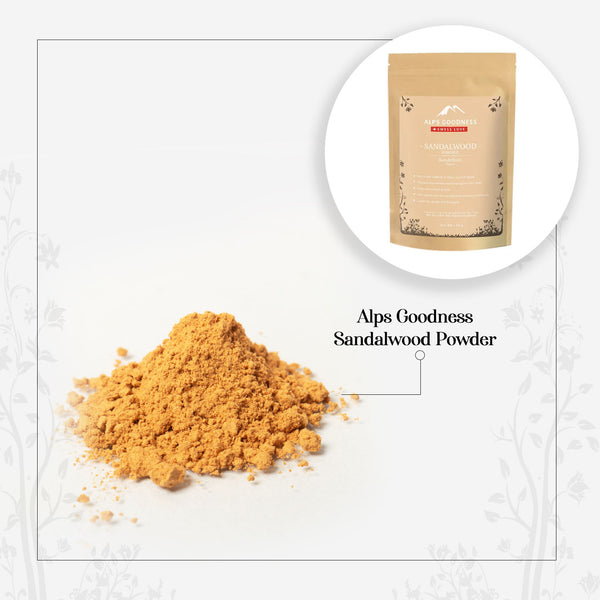 Alps Goodness Powder - Sandalwood (50 g) | 100% Natural Powder | No Ch