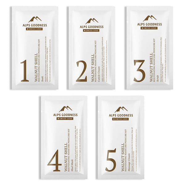 Alps Goodness Walnut Shell Rejuvenating Manicure Pedicure Kit (34 g)